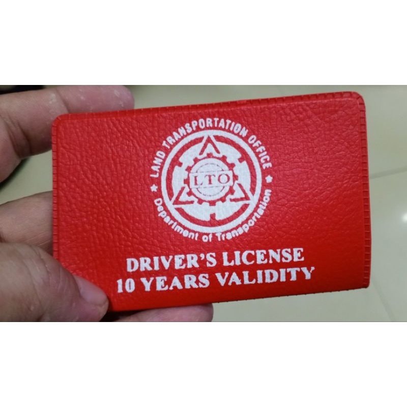 LTO Driver's License Holder (RED) | Shopee Philippines