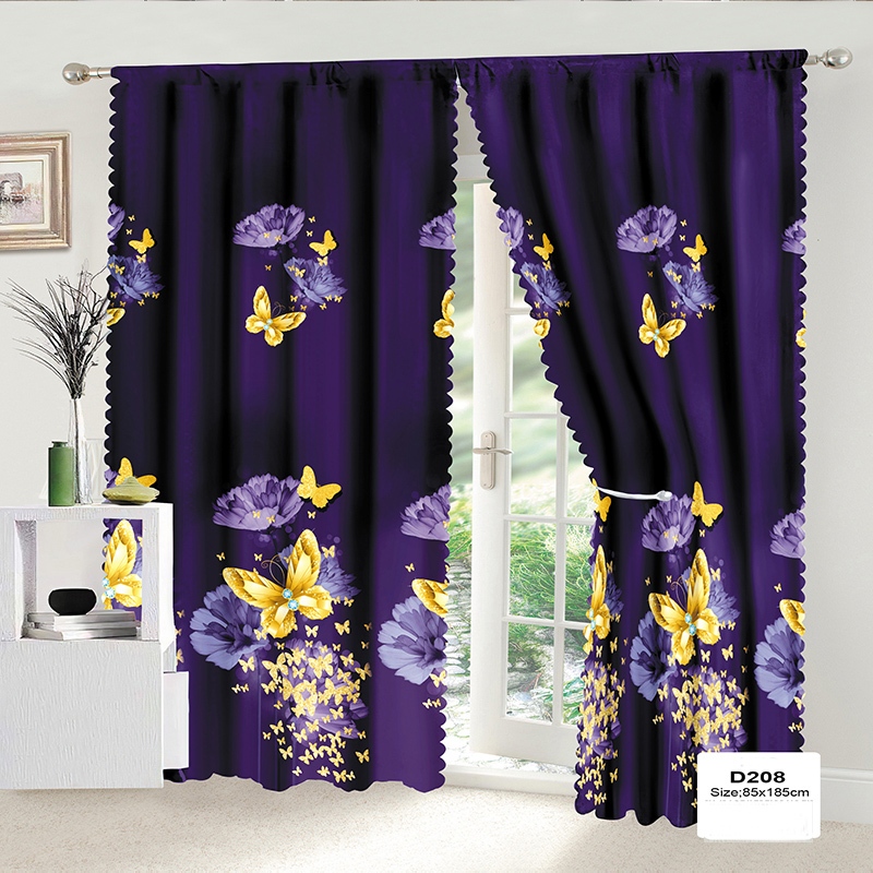 12Pcs kurtina for window makapal 85*185cm curtain mahaba at malapad ...