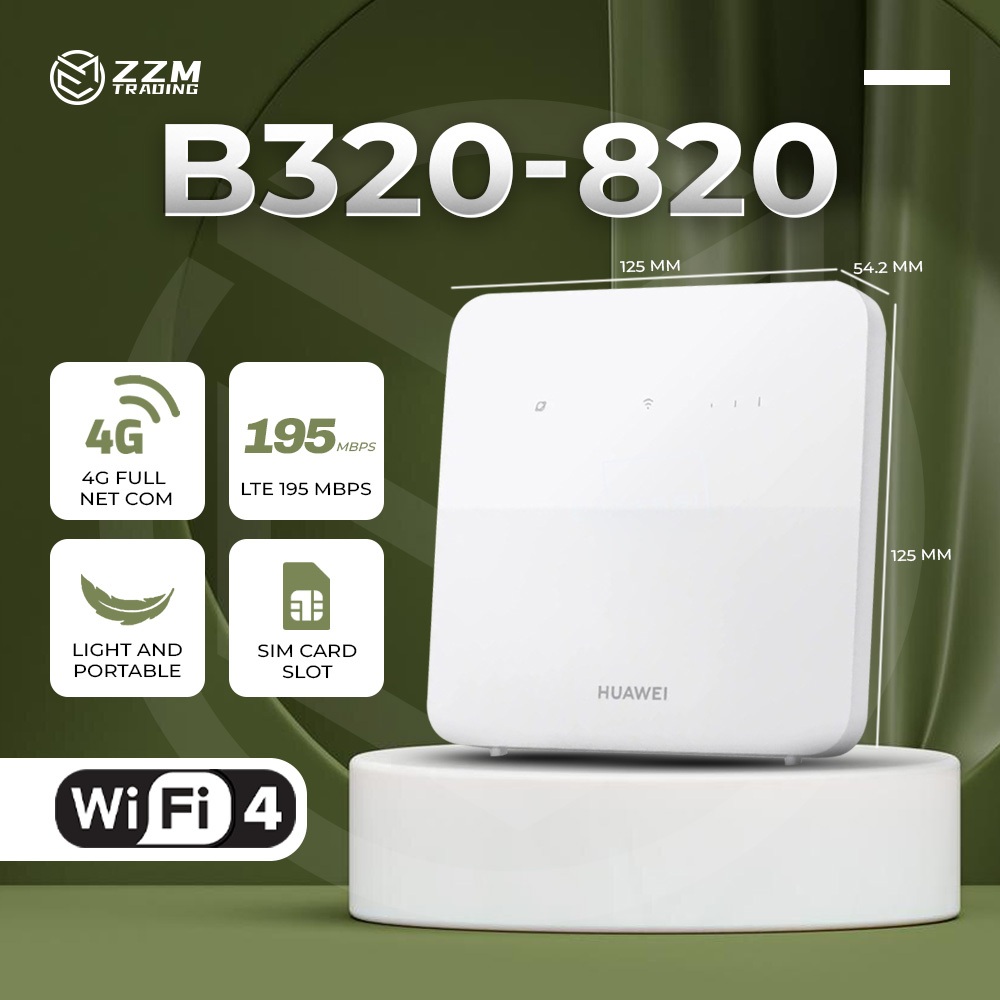 B320-820 WiFi Router 4G Full Netcom LTE Cat4 TDD/FDD | Wi-Fi 4 | Built ...