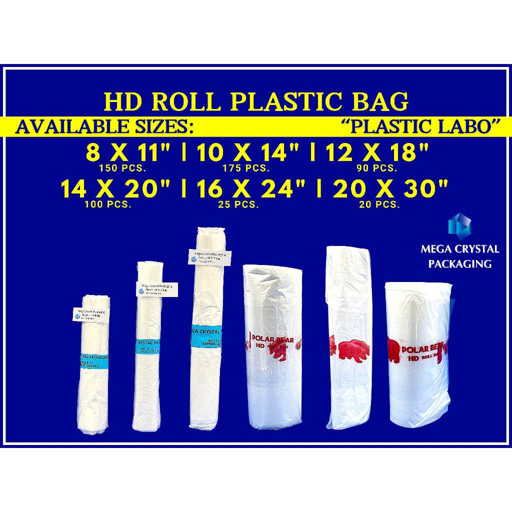 Plastic Bag HD Roll All-Purpose Packing "Plastic Labo" [ Laundry ...