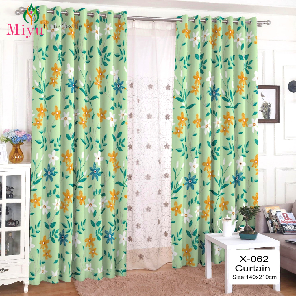 Curtain 140x210cm Detachable Ring Curtains For Window Door Home Curtain ...