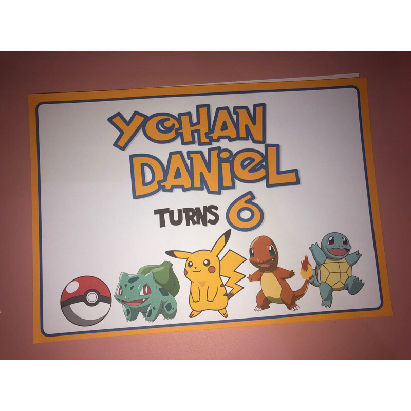 Pokemon Party Placemats 10 pcs per set | Shopee Philippines