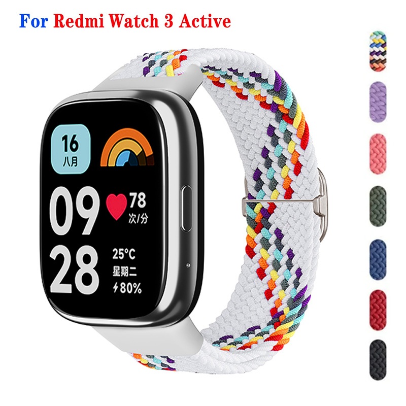 Nylon Strap Bracelet For Redmi Watch 3 active strap Braided Elastic ...
