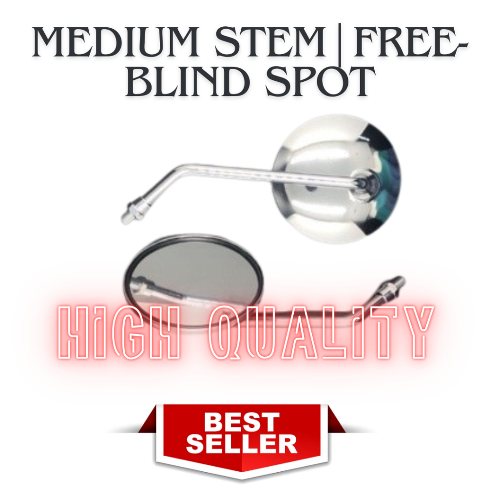 ALLOY ROUND SIDE MIRROR FOR YAMAHA NMAX 2022 |MEDIUM STEM|FREE-BLIND ...