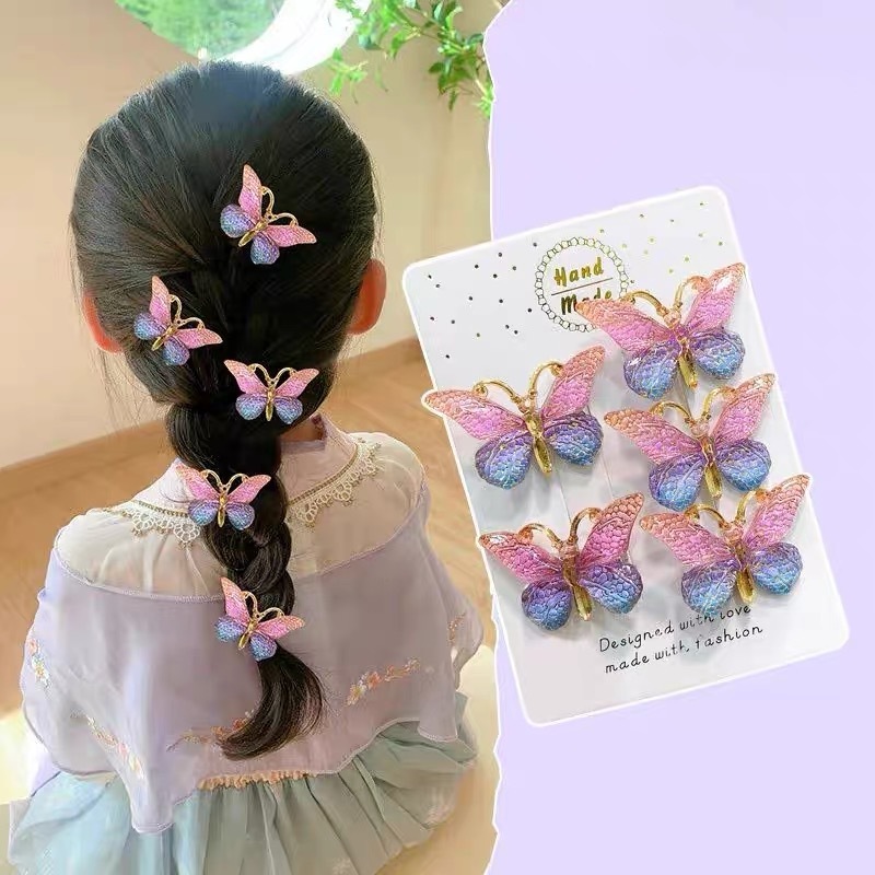 5pcs Korean Butterfly Hair Accessories Clip for Kids Princess Cute Braid Hair Clip Hairpin for Girls Shopee Philippines