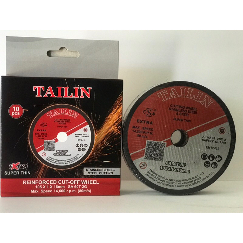 AUTHENTIC TAILIN CUT-OFF WHEEL (NEW LABEL) 4" x 1mm | Shopee Philippines