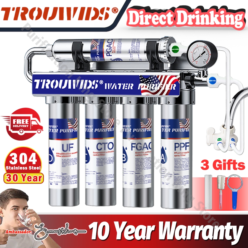 Alkaline Water Filter Water Purifier Stainless Steel Ultrafiltration ...