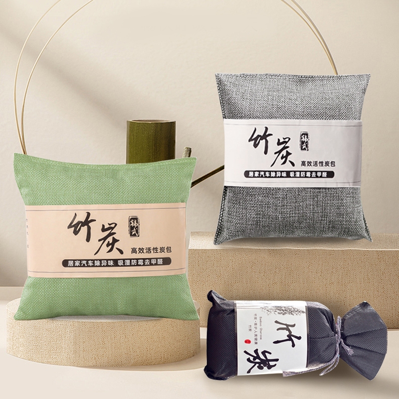 Activated Bamboo Charcoal Bag 500g/100g Odor Remover Air Purifying Bags ...