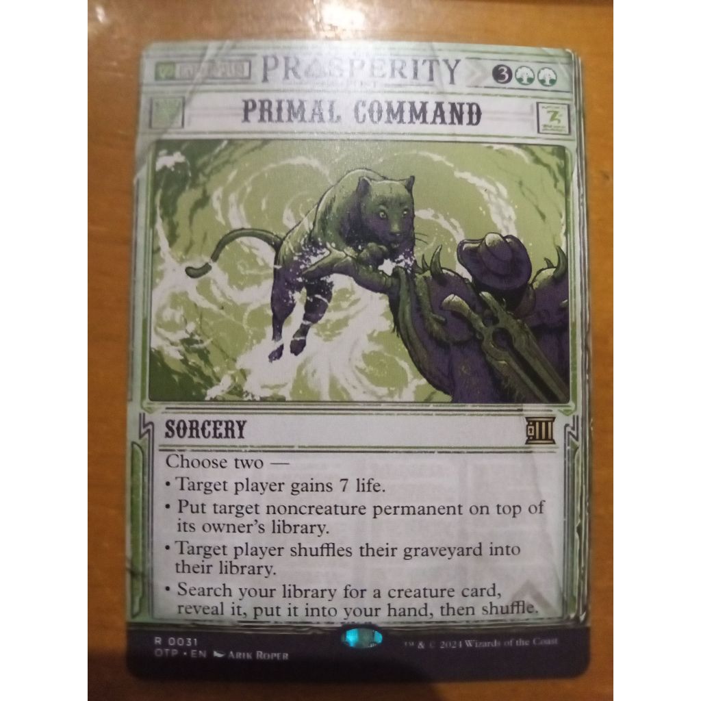 MTG Primal Command Rare Outlaws of Thunder Junction Breaking News OTP Magic the Gathering ...