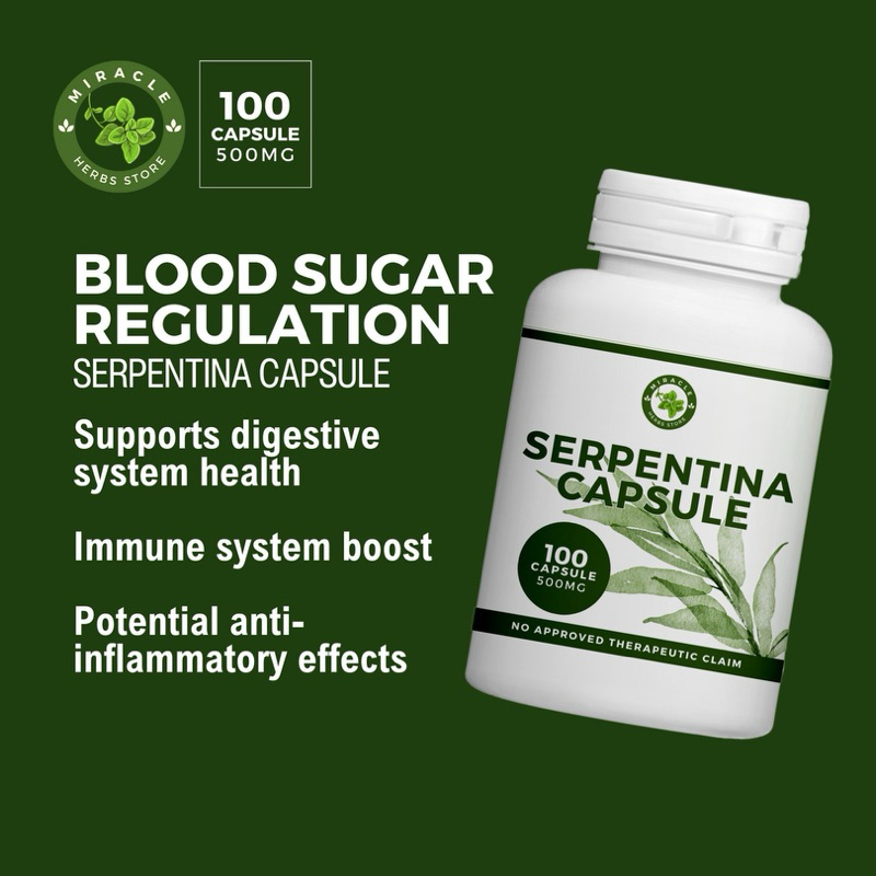 SERPENTINA CAPSULE 500mg/100 CAPSULES | Shopee Philippines