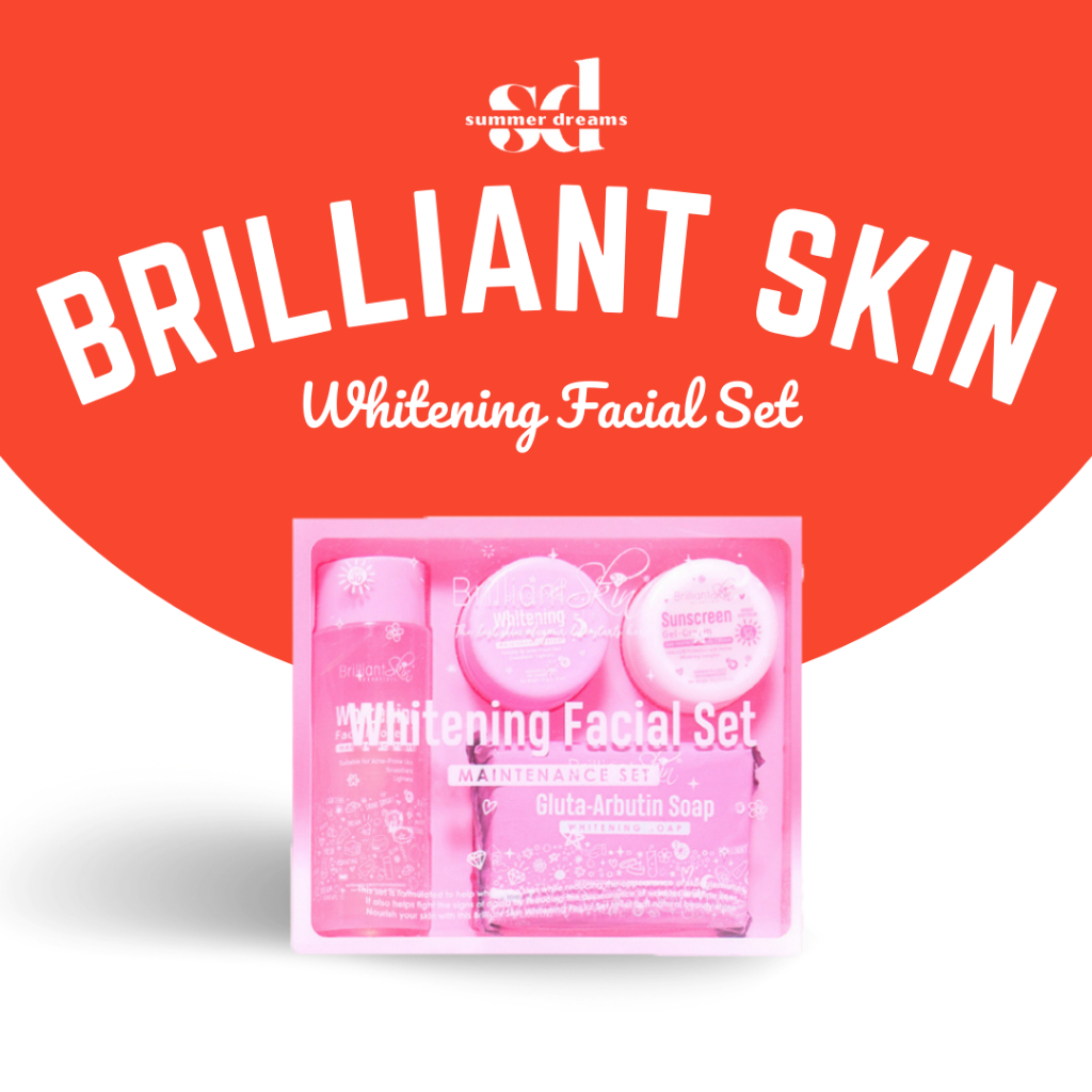 BRILLIANT SKIN Whitening Facial Maintenance Set 4in1 | Shopee Philippines