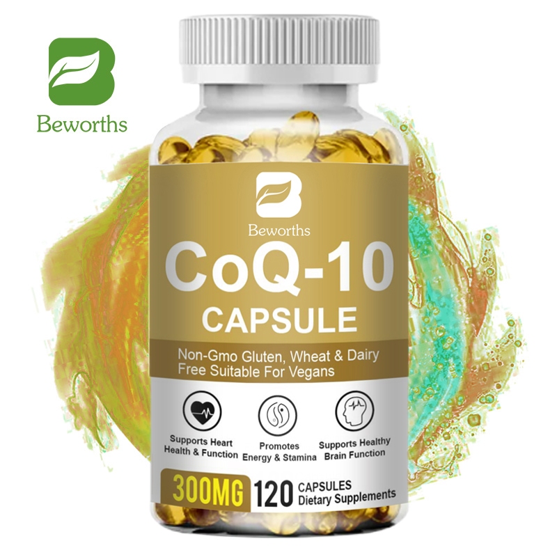 CoQ10 Capsules 300 Mg Coenzyme Q10 Vegetarian for Energy Support Heart ...