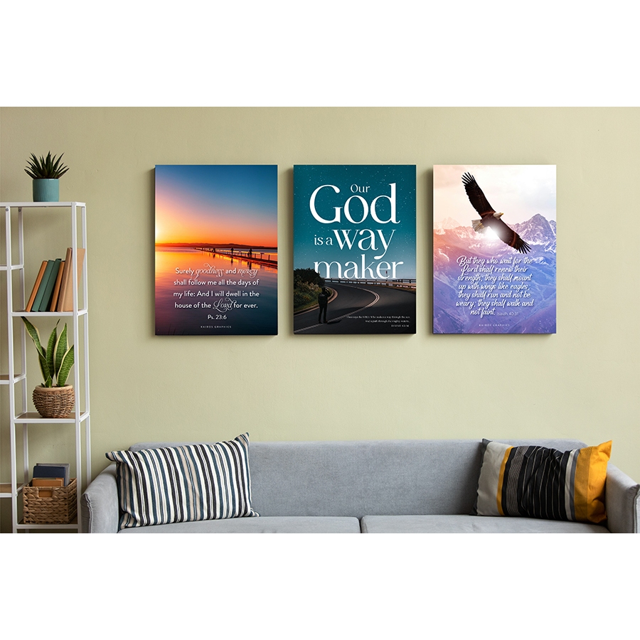 BIBLE VERSE WALL FRAME 3MM SINTRA BOARD WITH STICKER | Shopee Philippines