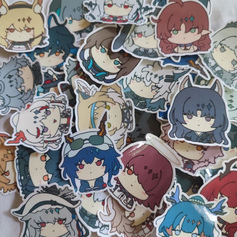 Arknights operators/characters chibi cute stickers waterproof (LIFTING ...
