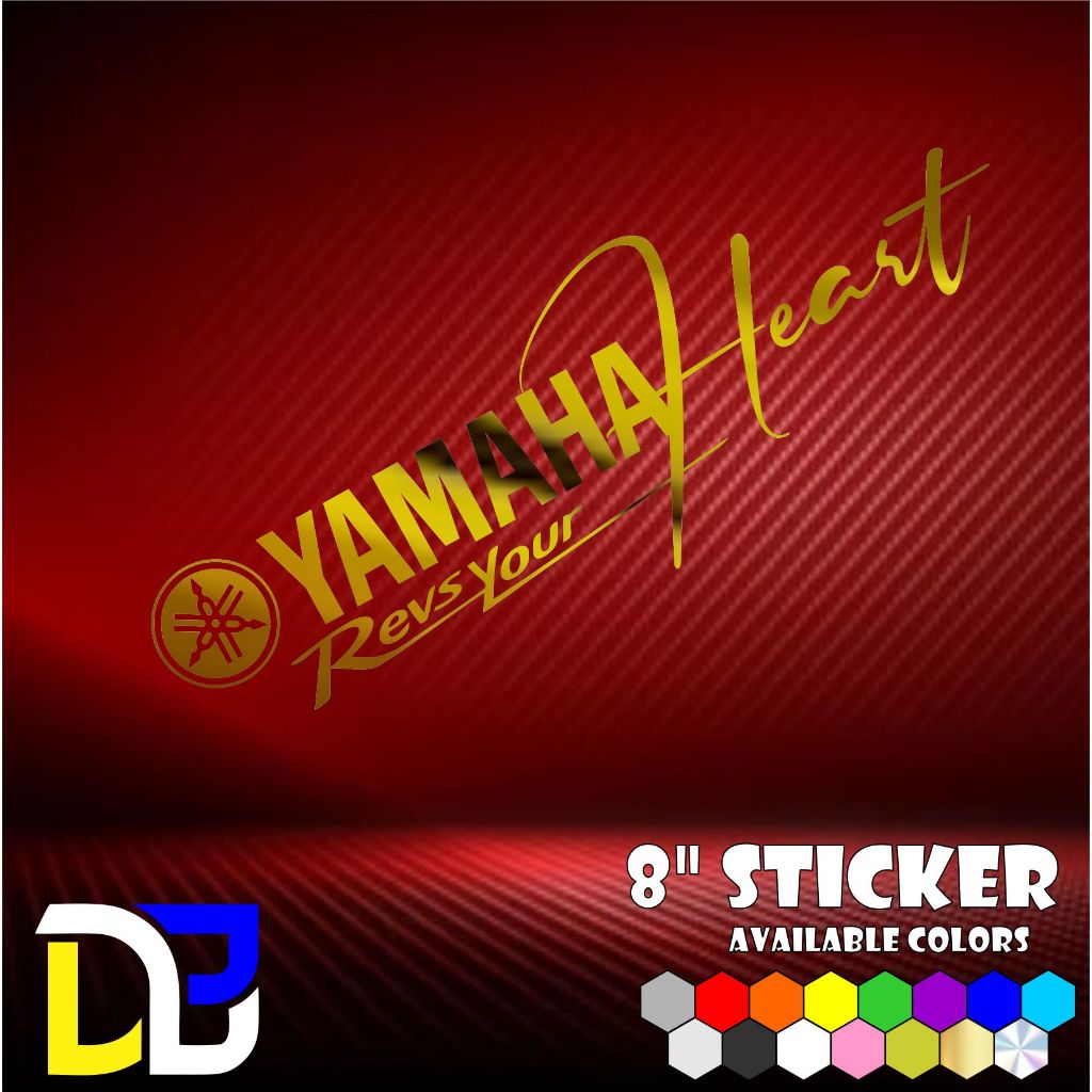 yamaha revs your heart machine cut waterproof sticker | Shopee Philippines