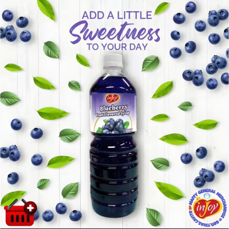 INJOY BLUEBERRY FRUIT FLAVORED SYRUP 1L | Shopee Philippines