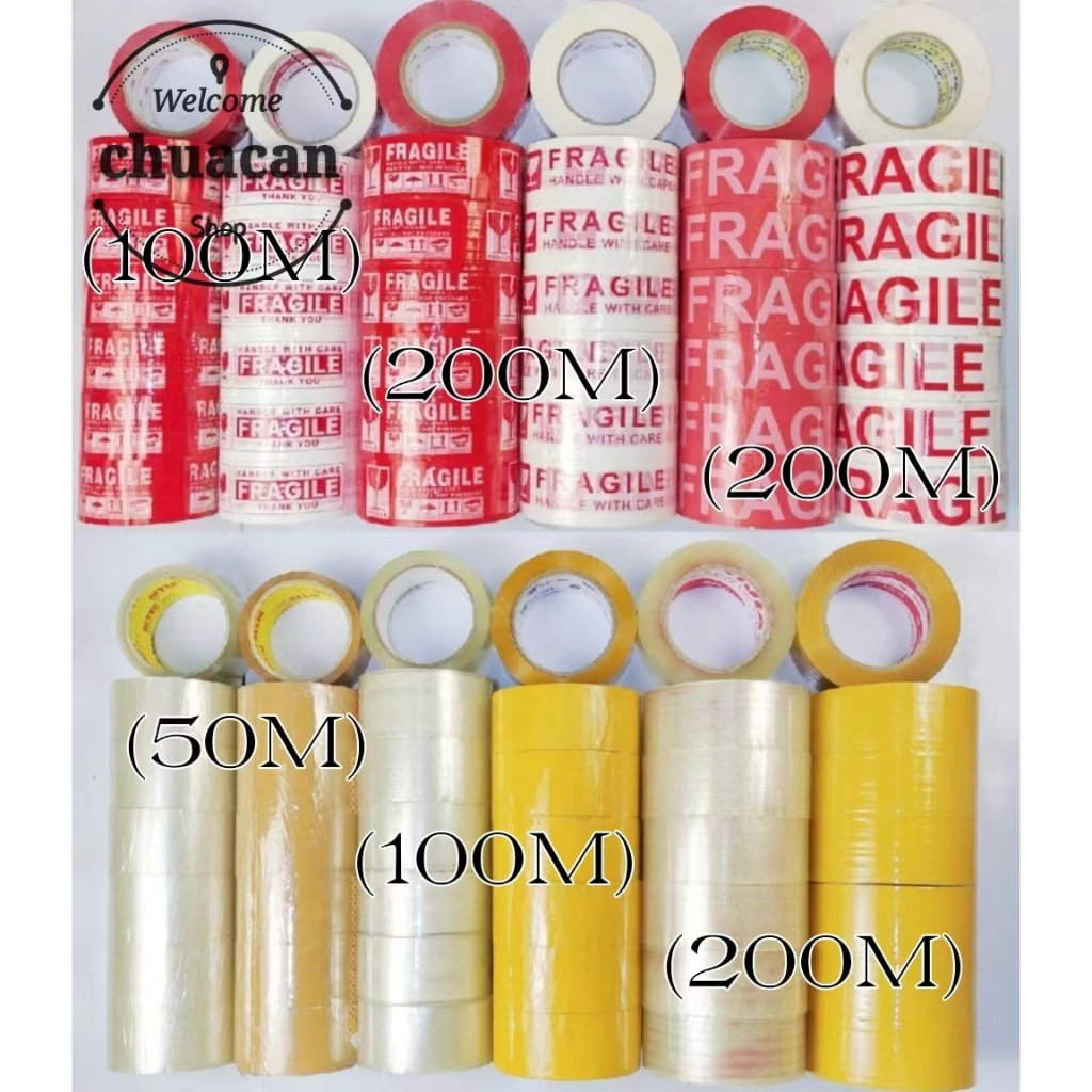 Fragile Stickers Tapes Warning Packing Label Packaging Tape | Shopee ...