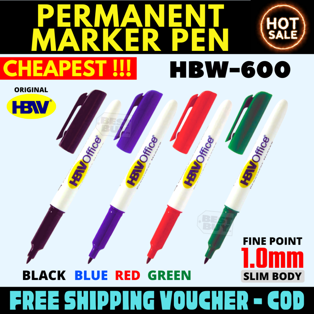 1PC Original HBW #600 Marker 1mm Permanent Marker Pentel Pen - CHEAPEST! Q1K | Shopee Philippines