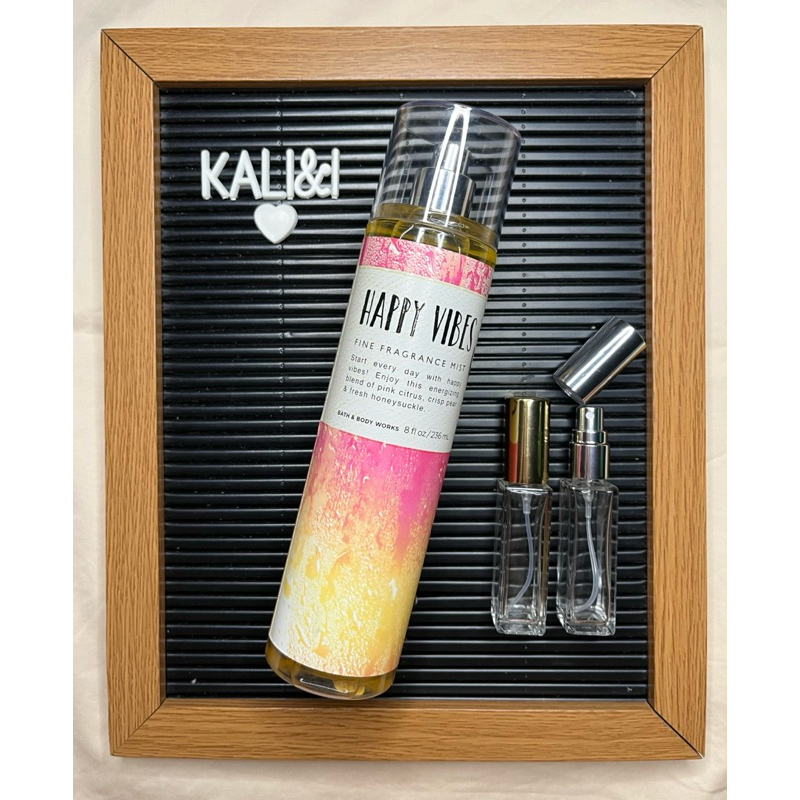 Kali&I Authentic Bath & Body Works HAPPY VIBES fine fragrance mist 10ml ...