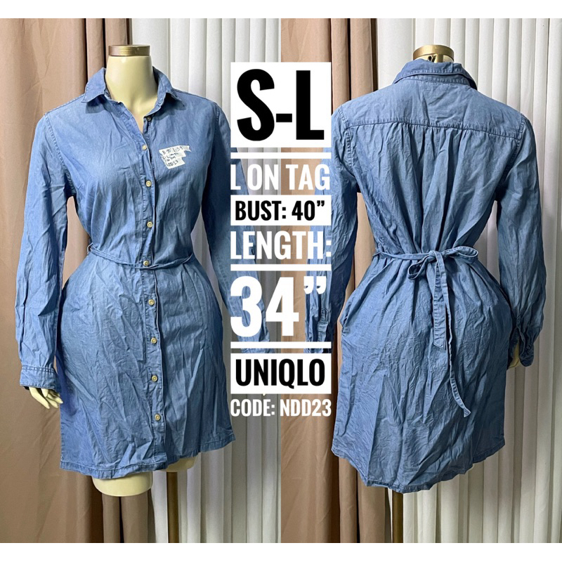 denim dress | maxi mini midi denim dress l ladies maong dress | Shopee ...
