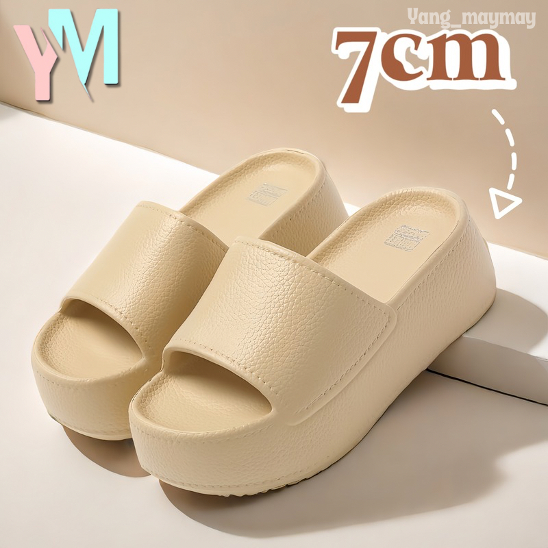 YM New Rubber Thick Bottom Outdoor Slippers for Women #Mia-220 | Shopee ...