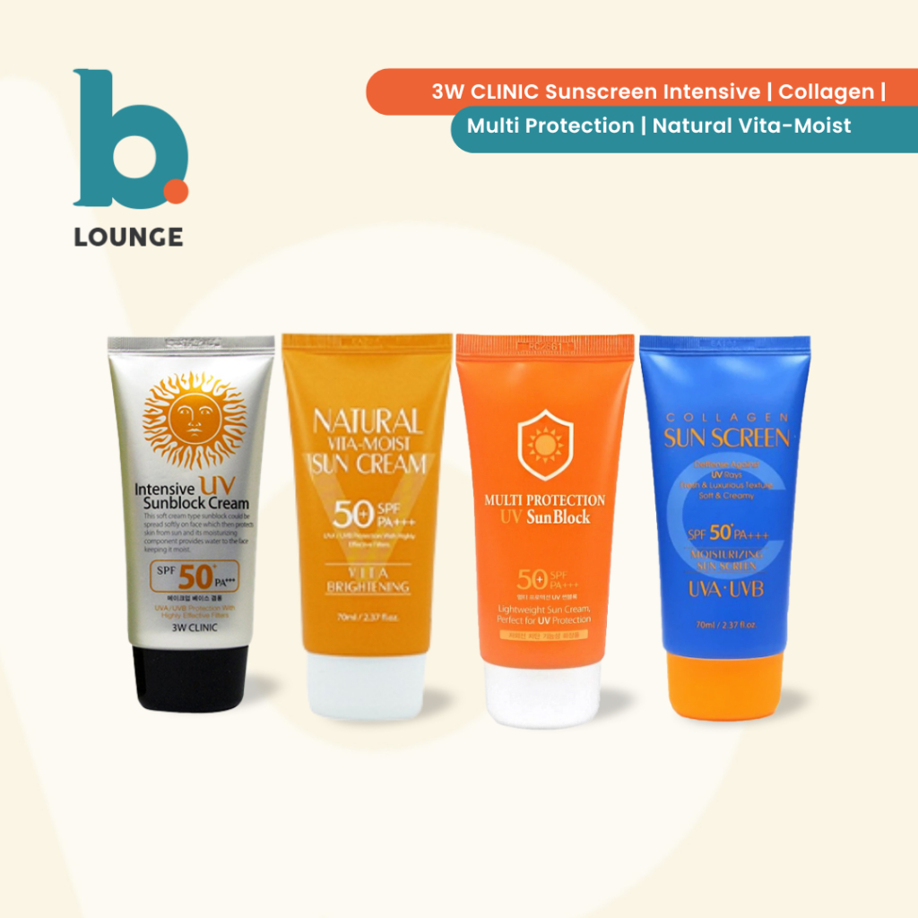 3W CLINIC Sunscreen Intensive | Collagen | Multi Protection | Natural ...