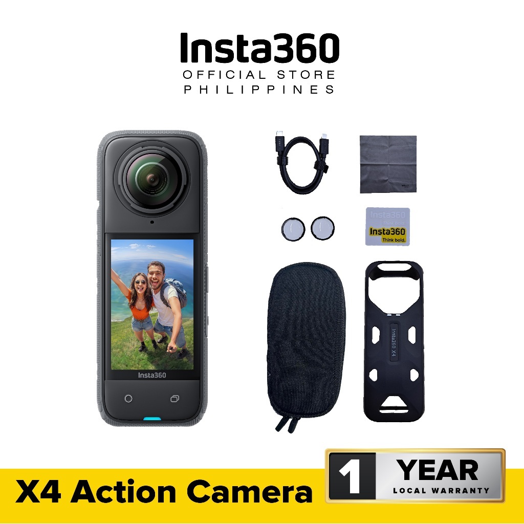 Insta360 X4 Waterproof Action Camera with 8K Resolution and 360° Active ...