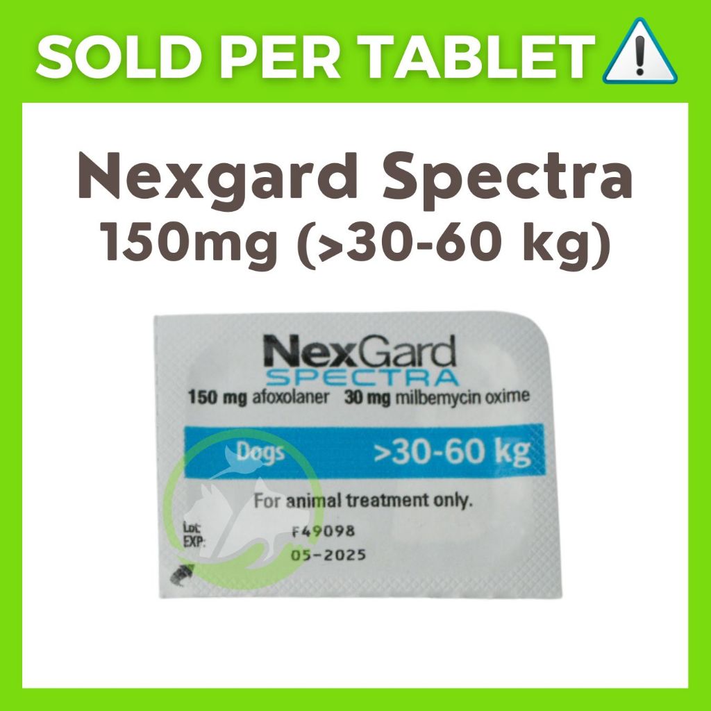 Nexgard Spectra /Nexgard Plain Chewable 1 Tablet Only with FREE Sticker ...
