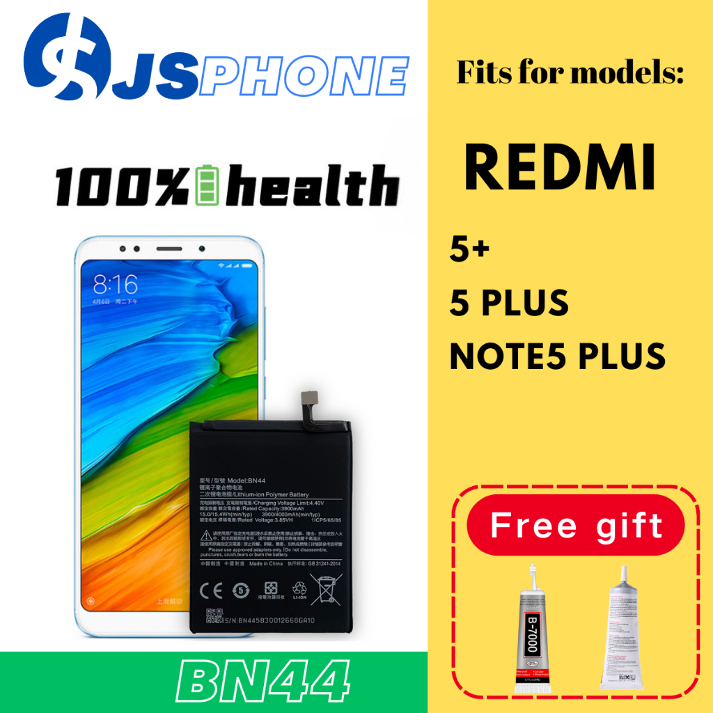 COD Replacement Original Xioami Redmi 5 Plus Battery BN44 | Shopee ...