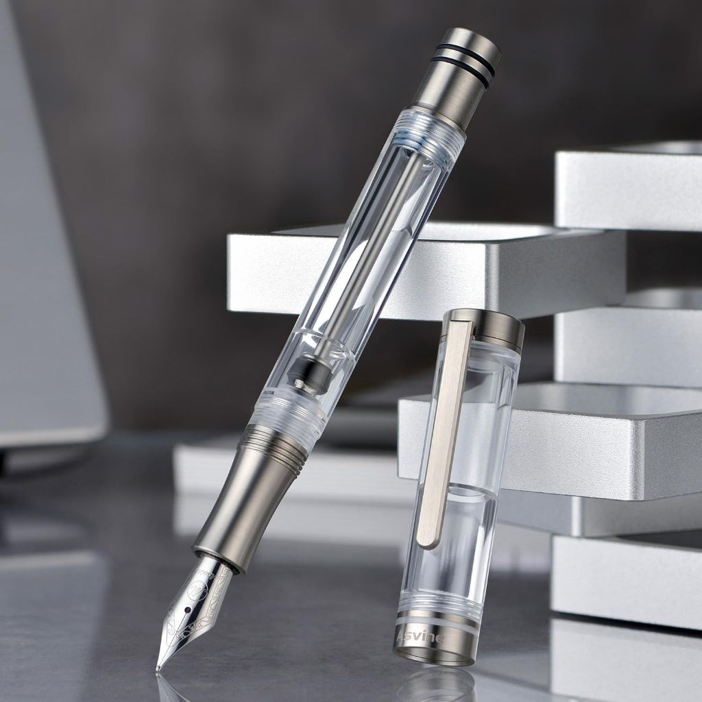 ASVINE V200 Titanium Vacuum Filler Fountain Pen | Shopee Philippines