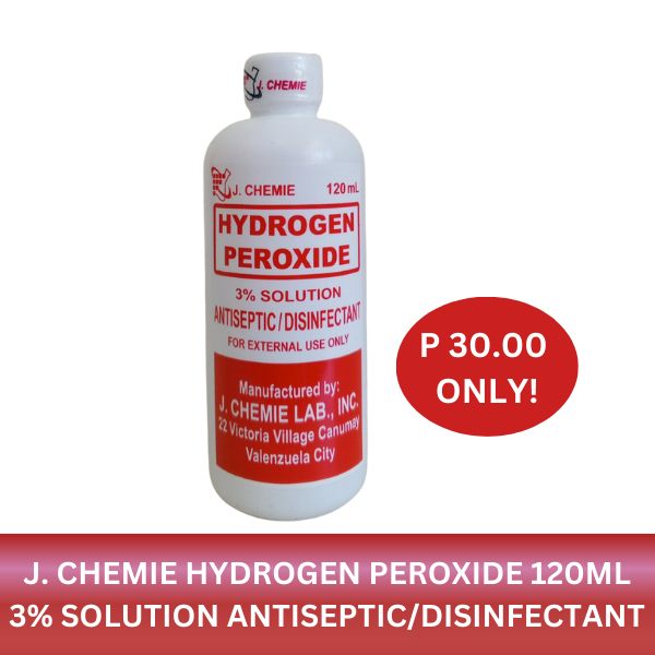 J. CHEMIE HYDROGEN PEROXIDE 120ML | Shopee Philippines