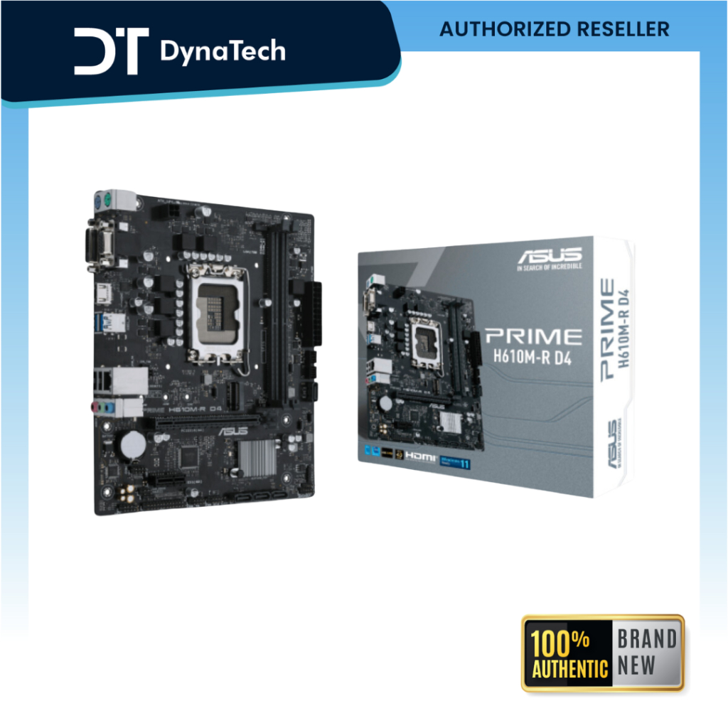 Asus PRIME H610M-R D4 mATX LGA1700 DDR4 Motherboard | Shopee Philippines