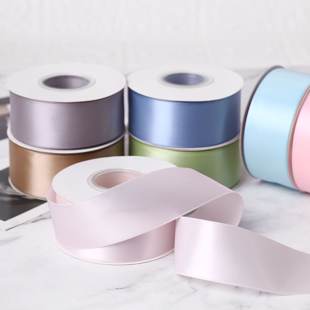 4cm (25 yards/roll) Satin Ribbon Roll Gift Packaging Ribbon Flower ...