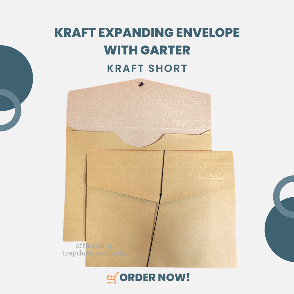 Kraft expanding envelope with garter short | Shopee Philippines