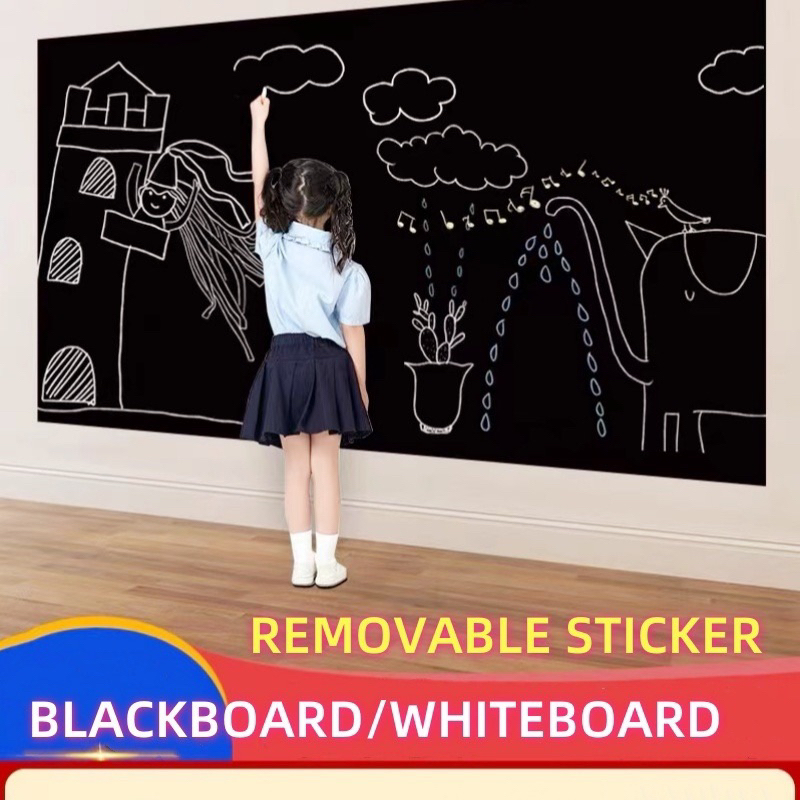 Blackboard & Whiteboard Stickers Alternative Wallpaper Teacher Adhesive ...