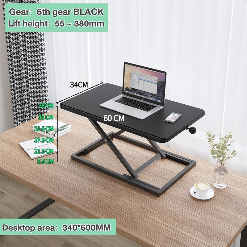 Standing Laptop Stand Desktop Folding Desk Lifting Table Adjustable ...