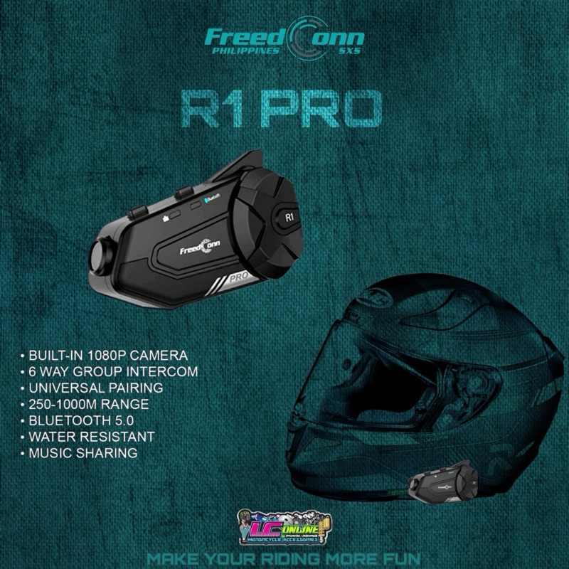 Freedconn R1 Pro bluetooth intercom | Shopee Philippines