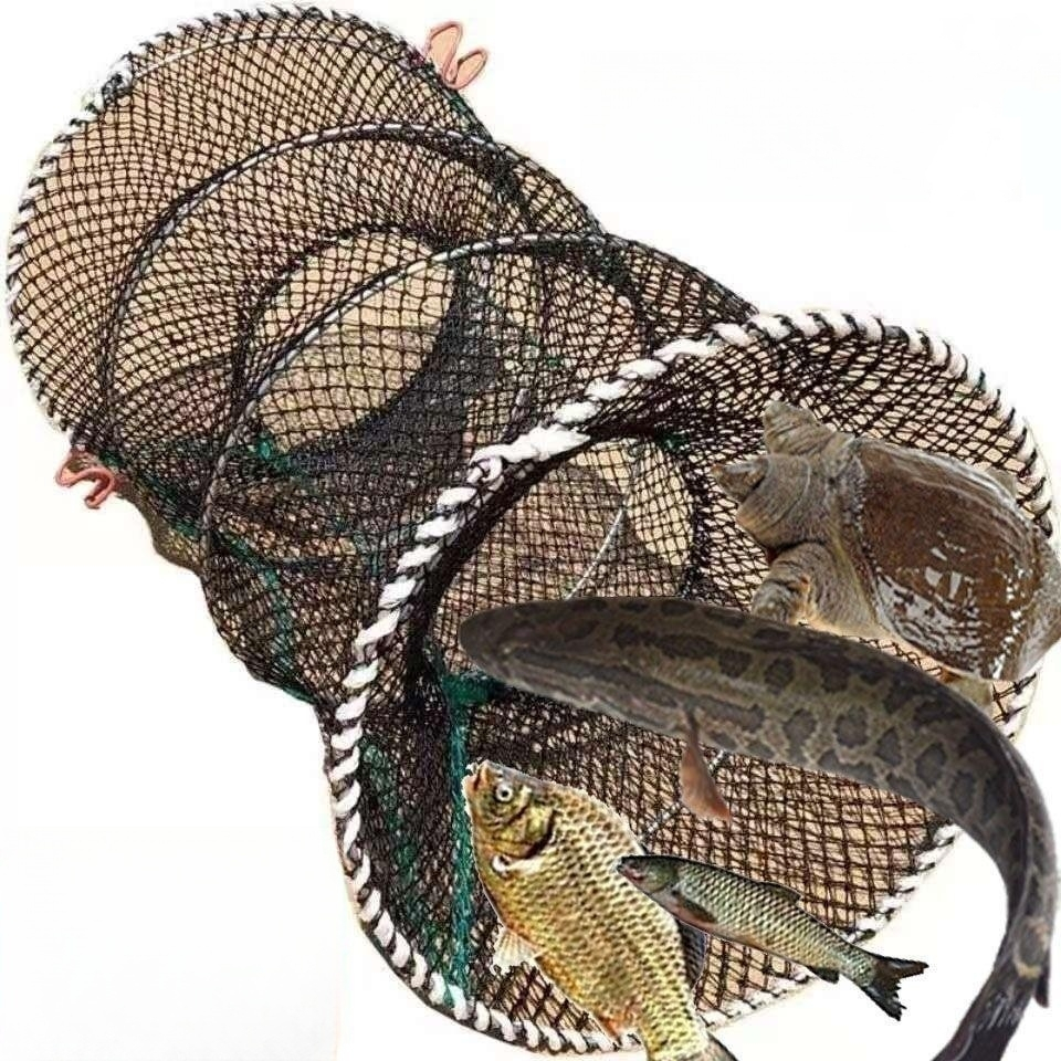 【COD】Folding Crab Fish Shrimp Cagnet Cage Large Fishnet Shrimp Cage e ...