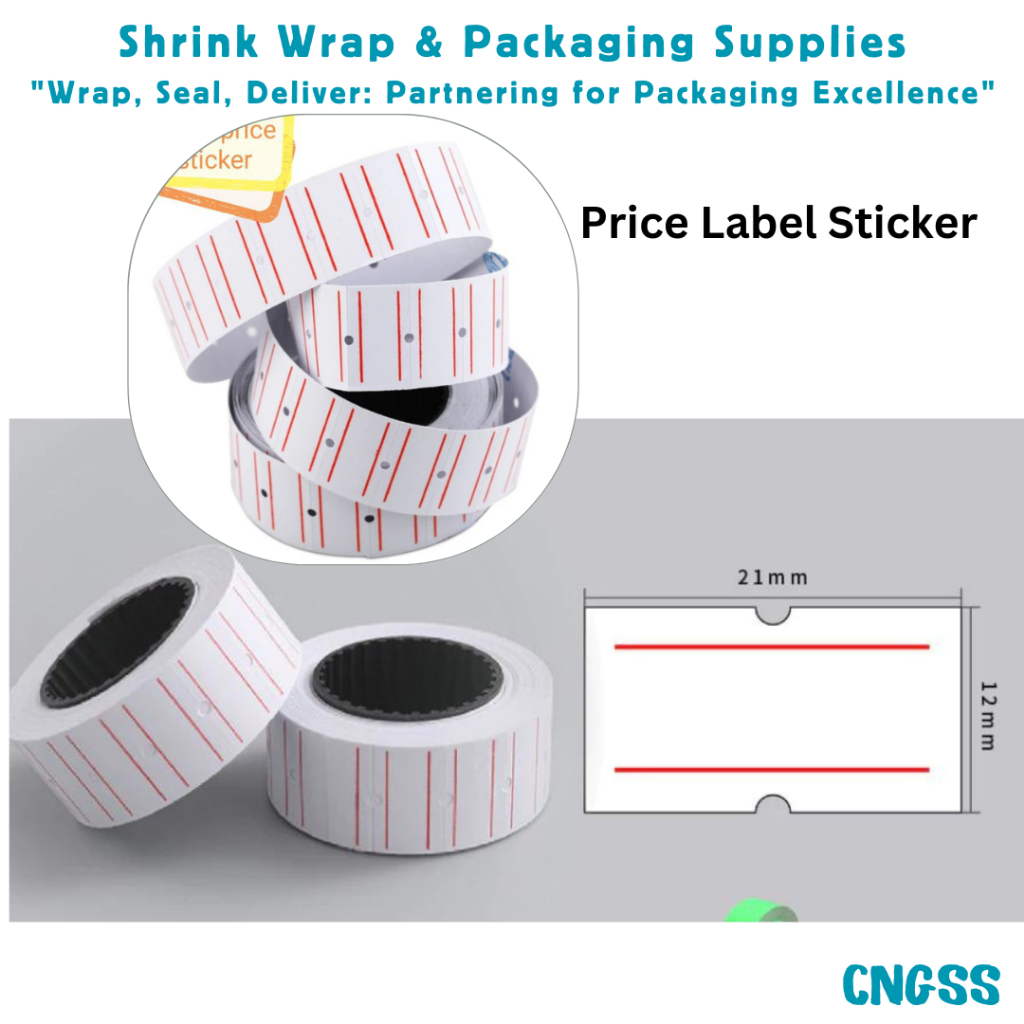 High Quality 1 Roll White Price label Sticker/ Price Tag Sticker Label ...