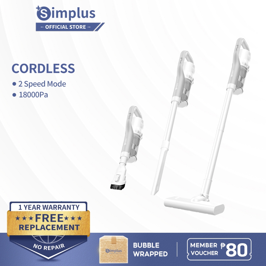 Simplus Cordless Vacuum Cleaner for Home Bed Sofa Car Hand-Held ...