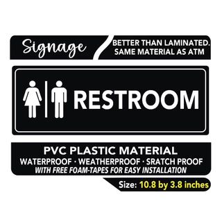 Shop restroom signage for Sale on Shopee Philippines