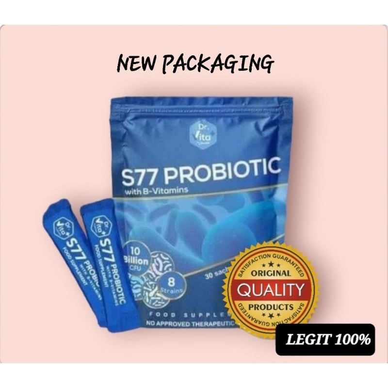 ORIGINAL DR.VITA S77 PROBIOTICS with B-Vitamins ( 30 sachets ) | Shopee ...