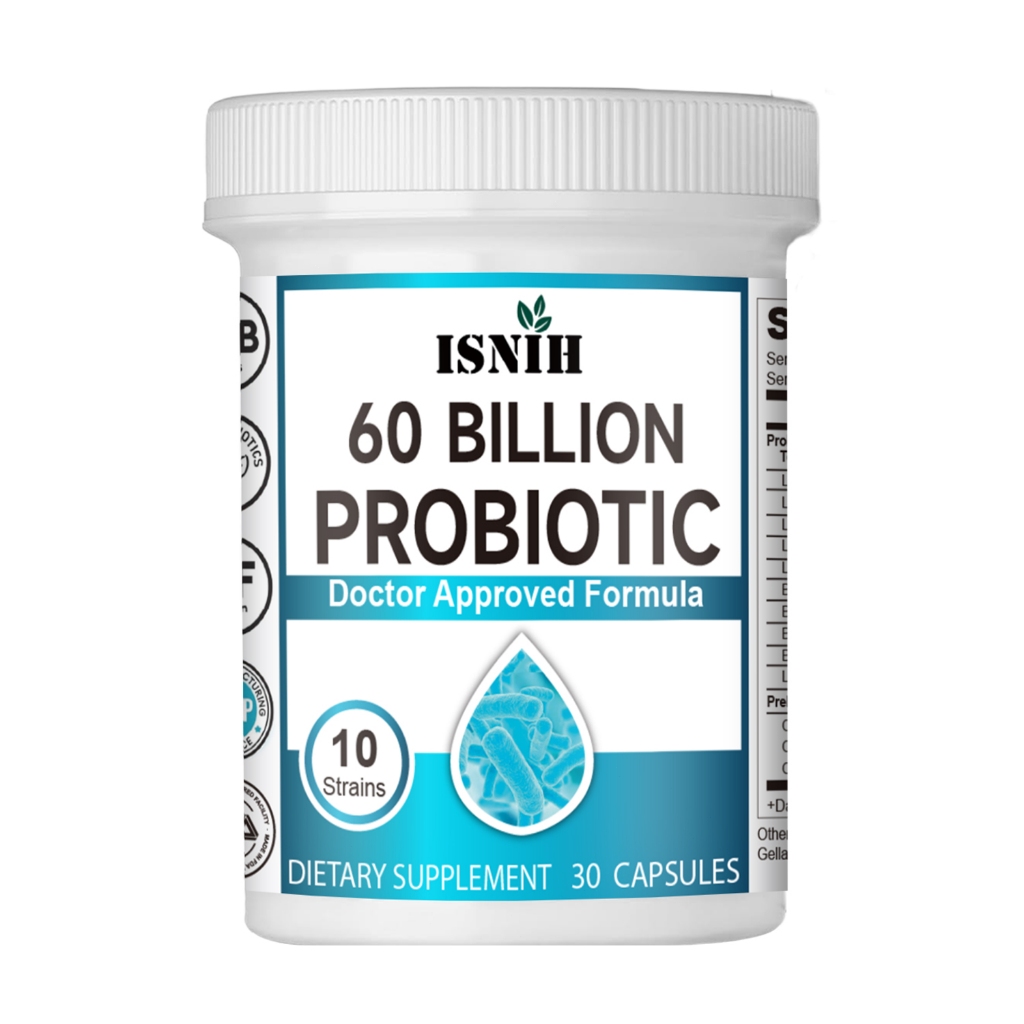 ISNIH 60 Billion Probiotic Supplement Capsule for Women and Men ...