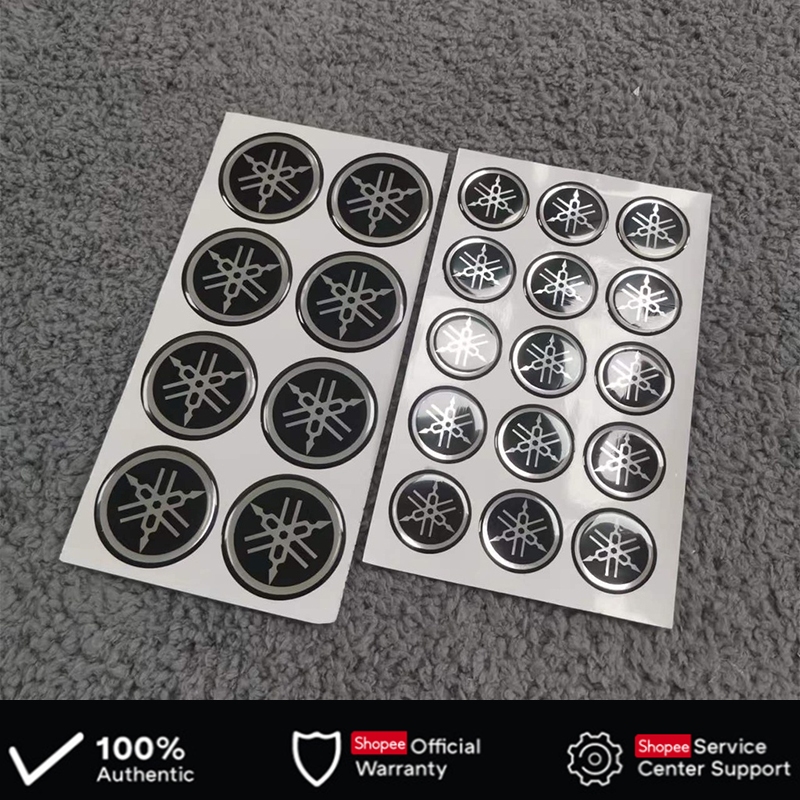 【12PCS】3D Epoxy Resin Emblem Sticker For Motorcycle Decals Yamaha Logo ...