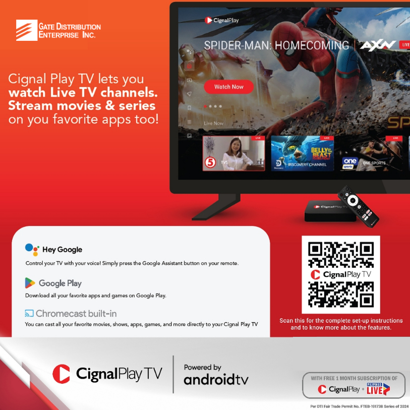 NEW Cignal Play Android TV Box 4K HD (FREE 1 MONTH SUBSCRIPTION) | Shopee Philippines