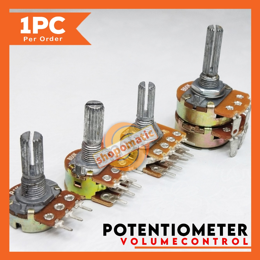 VOLUME CONTROL POTENTIOMETER MONO STEREO MASTER-1PIECE | Shopee Philippines