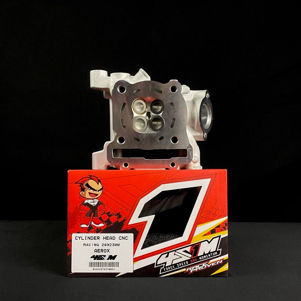 TPC 4S1M - CYLINDER HEAD (STOCK PORT/RACING) AEROX/NMAX V2/SNIPER155 ...