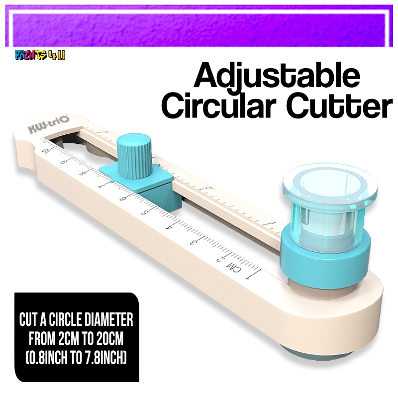 Adjustable 360 Compass Round Cutter Crafting Scrapbooking Cutter ...