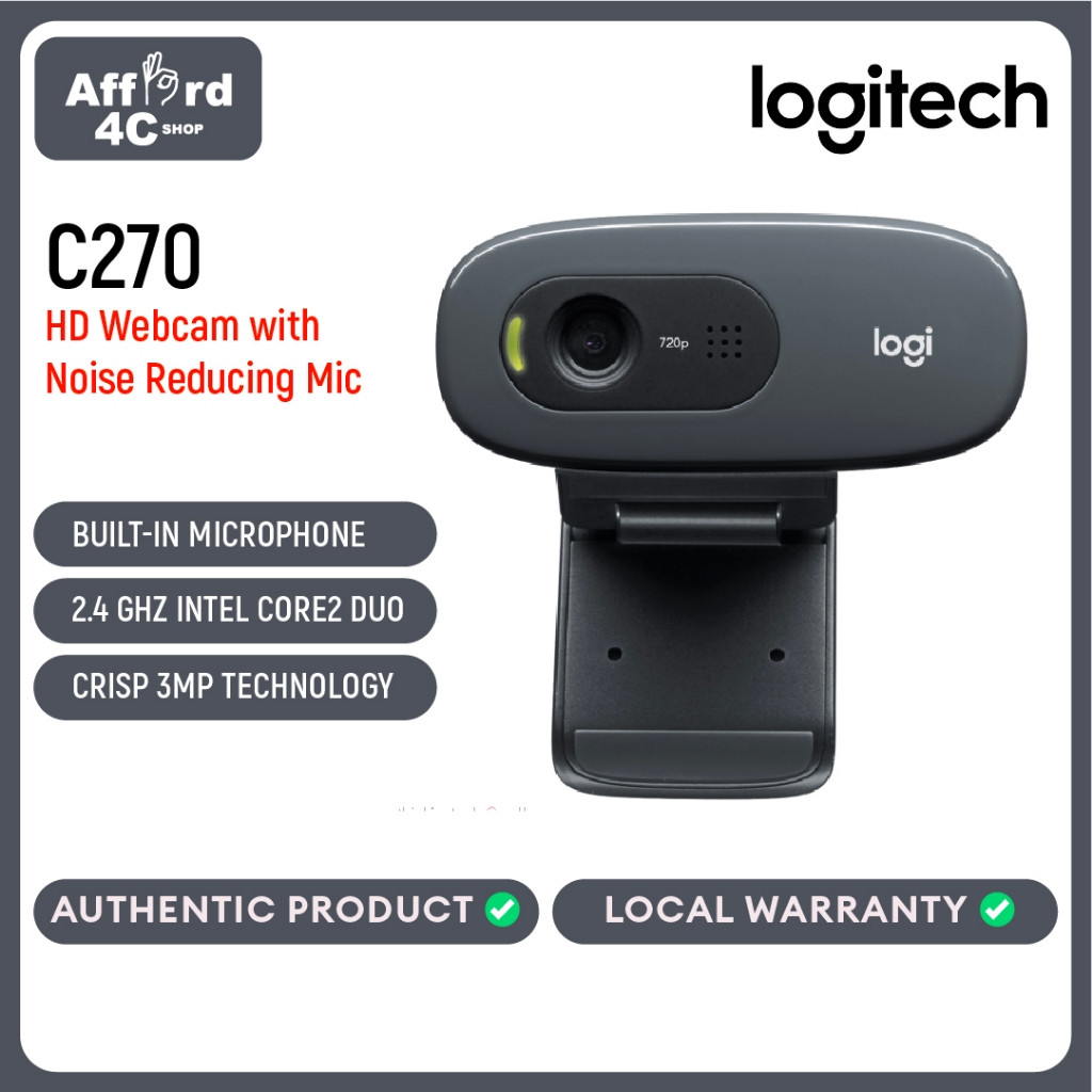 Logitech C270 720p HD Webcam | Shopee Philippines