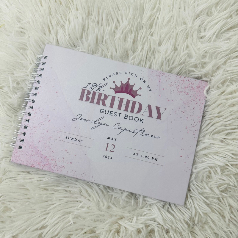18th Birthday Guest Book | Debutant Guest Book | Shopee Philippines